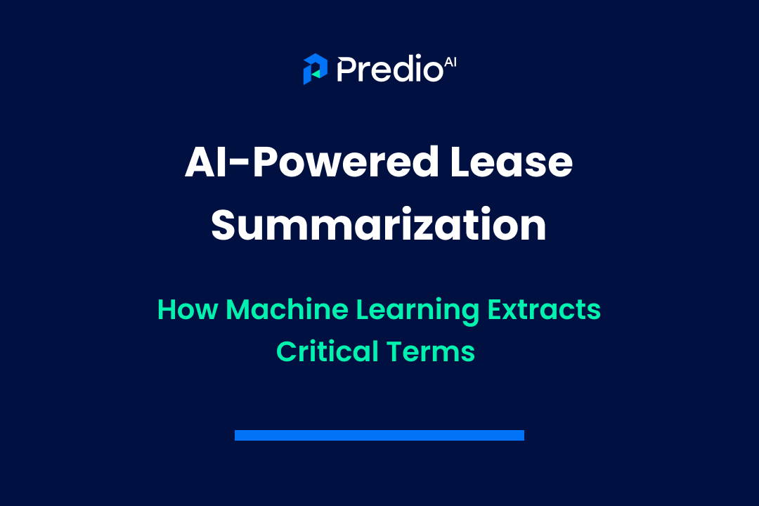 AI Lease Summarization - PredioAI - Manage your CRE contracts 10x faster
